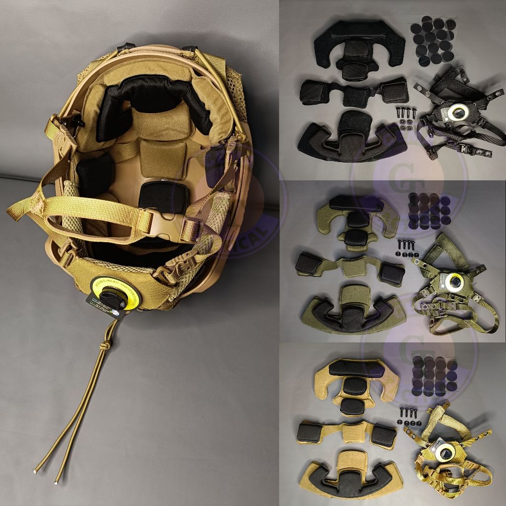 Jual cover helm tali putar / adjustable strap helmet wendy fast mich ...