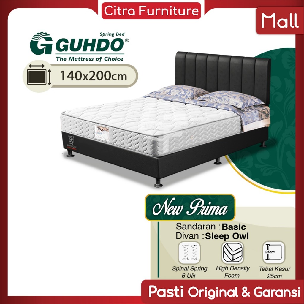 Jual CITRA FURNITURE Guhdo Springbed New Prima 140x200x25 - Full set | Gudho Spring bed | Shopee ...