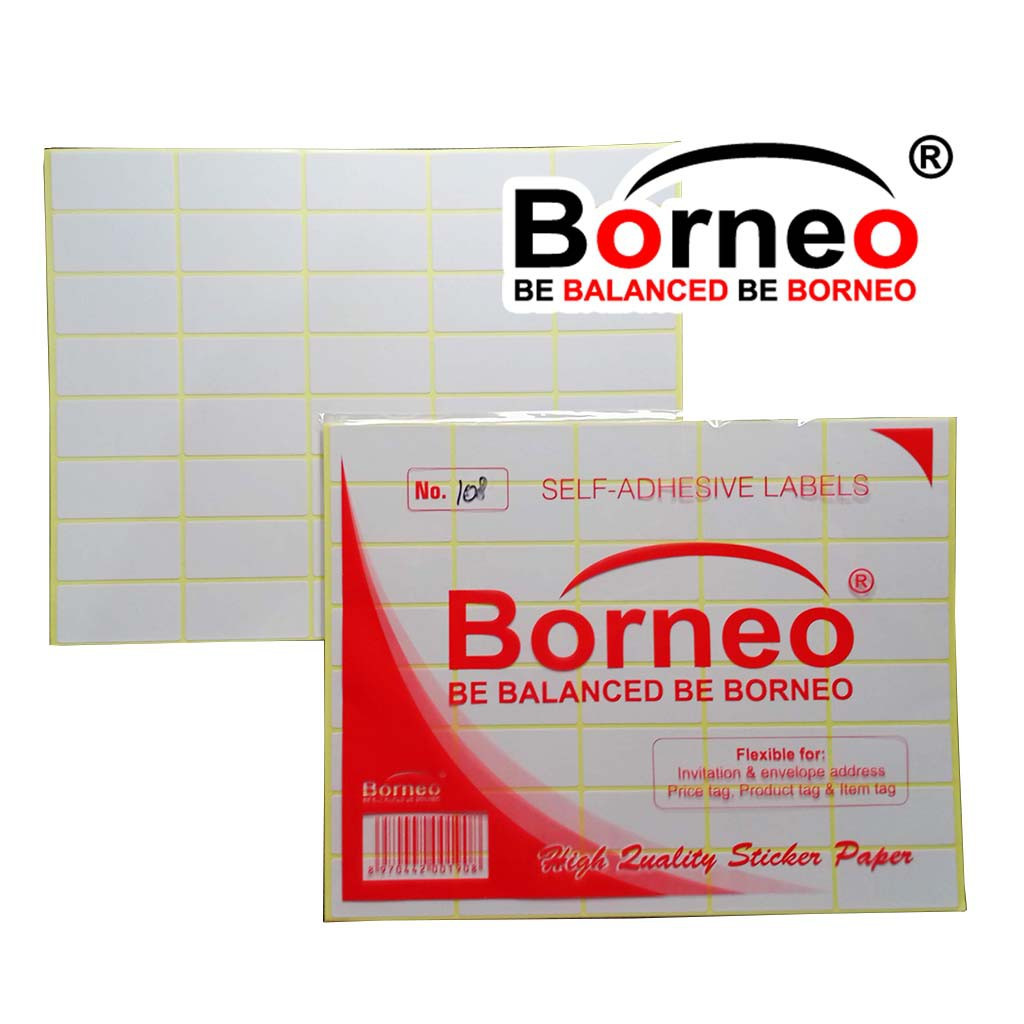 Jual LABEL HARGA / STICKER HARGA / LABEL PRODUK / LABEL UNDANGAN BORNEO ...