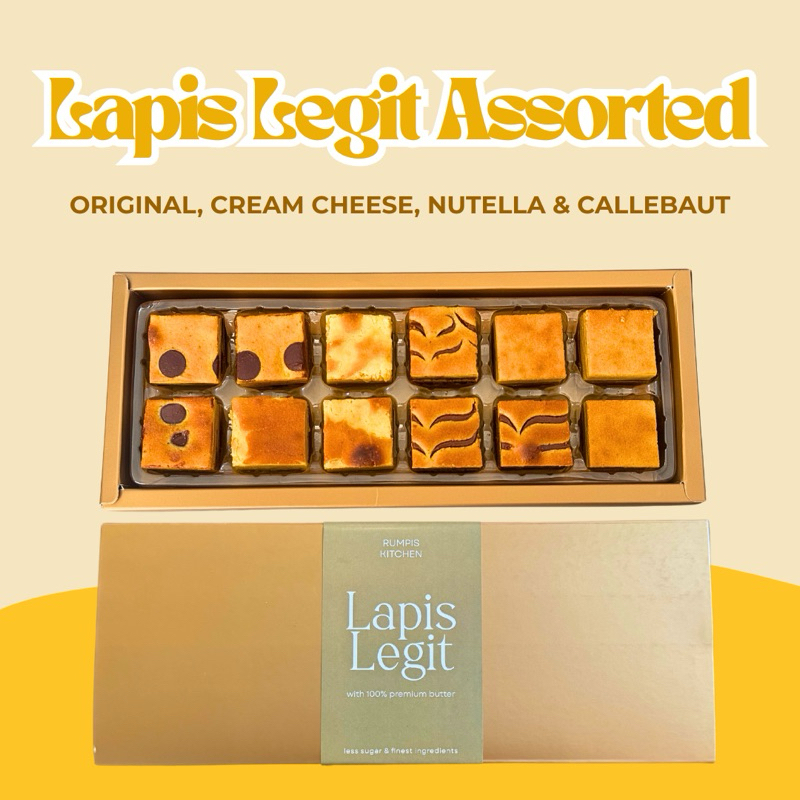 Jual Lapis Legit Assorted (isi 12 pcs dengan size masing2 3cm x 3cm ...