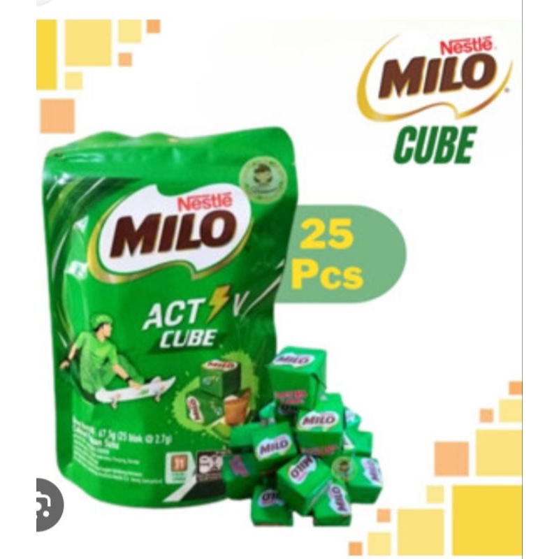 Jual Nestle Milo Activ Cube 25pcs | Shopee Indonesia