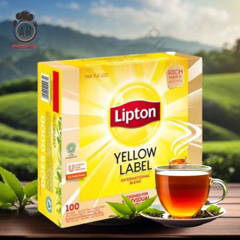 Jual Teh Celup LIPTON Yellow Label Tea Bag 100 pcs / ED 11-12-2026 ...