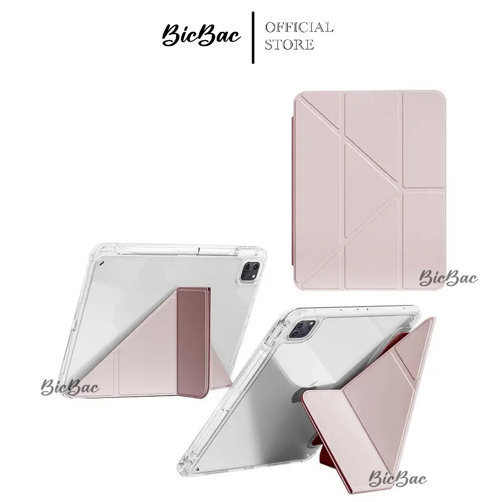 Jual [PROMO!!!] BICBAC TRIFOLD Acrylic Case IPAD With Pen Holder for ...