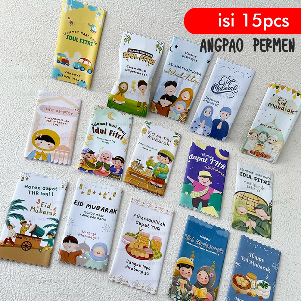 Jual MYLAVDI Amplop Angpao Lebaran Permen Unik Motif Lucu Aesthetic ...