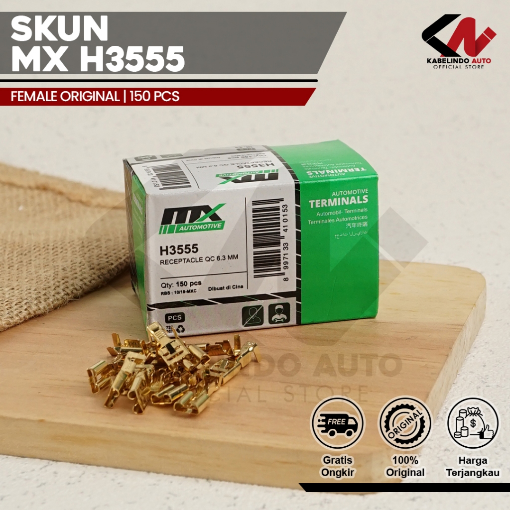 Jual 【MX】Terminal Skun MX H3555 / H2832 Skun Gepeng Cewek / Cowok High Quality Universal ...