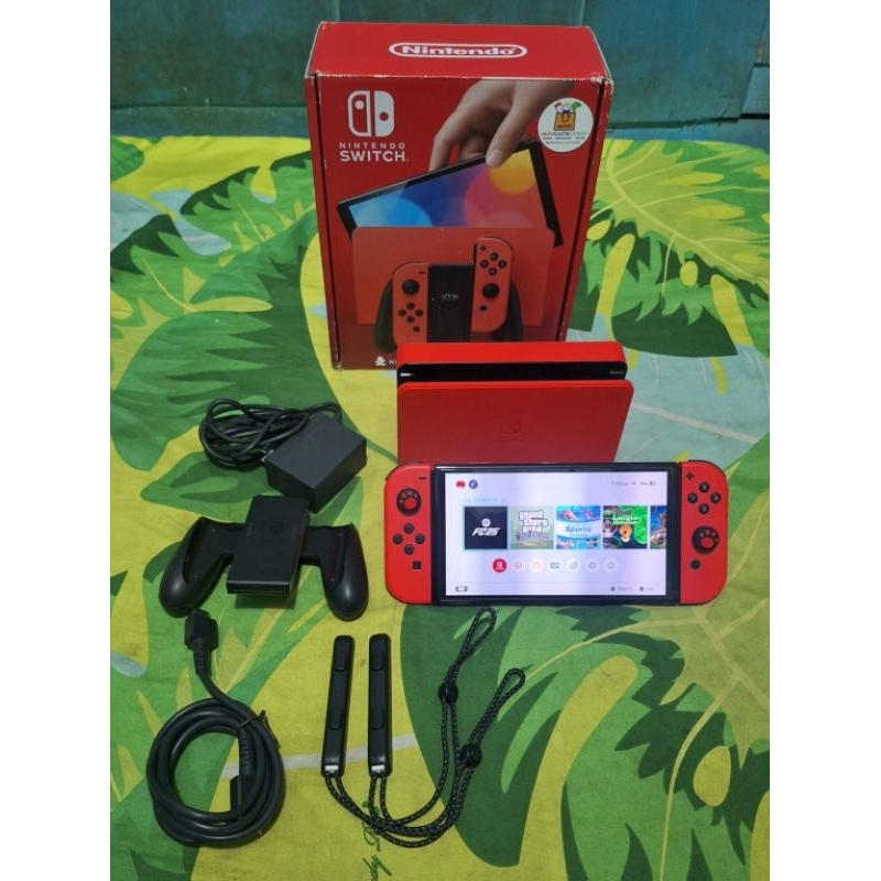 Jual Nintendo Switch OLED CFW 256 GB Mario Special Edition | Shopee ...