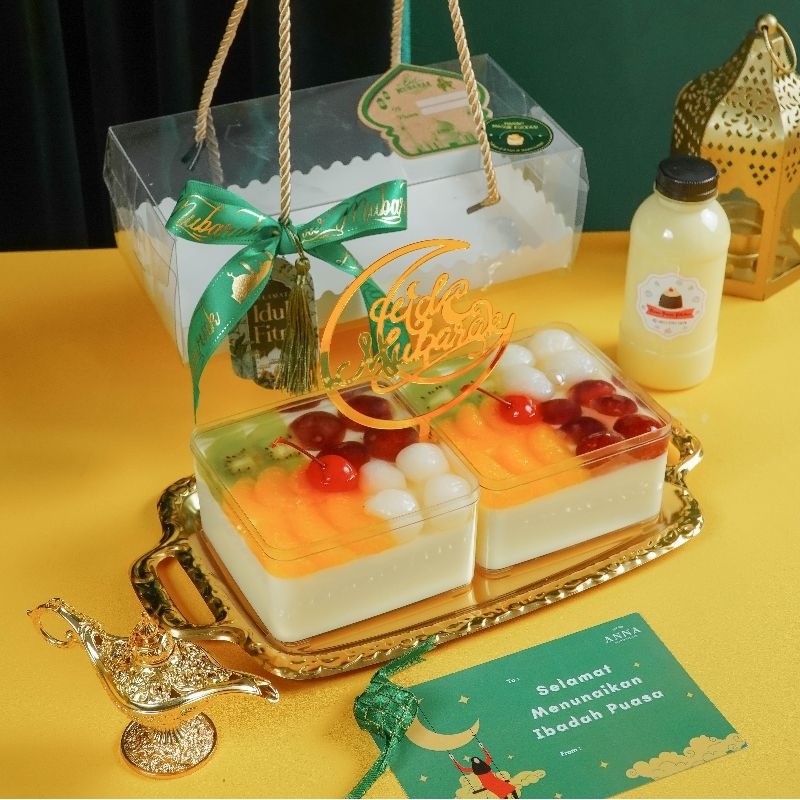 Jual Pudding Vanilla Box Of 2 Edisi Ramadhan / Hampers Pudding Idul ...