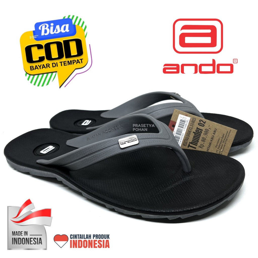 Jual Sandal Pria Ando Original Super Lentur dan Awet - Sendal Ando Pria ...