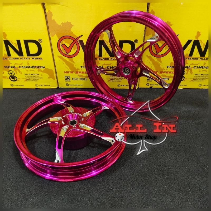 Jual Velg vnd new speed/bintang laut warna pink vario 125 150 160 stylo cbs/beat fi pop duluxe ...