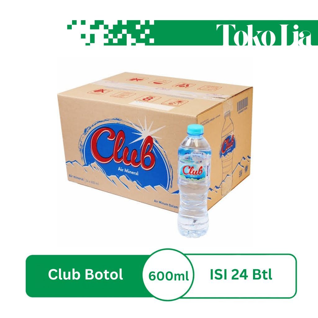 Jual Club Mineral Water 600ml Dus isi 24 botol | Shopee Indonesia
