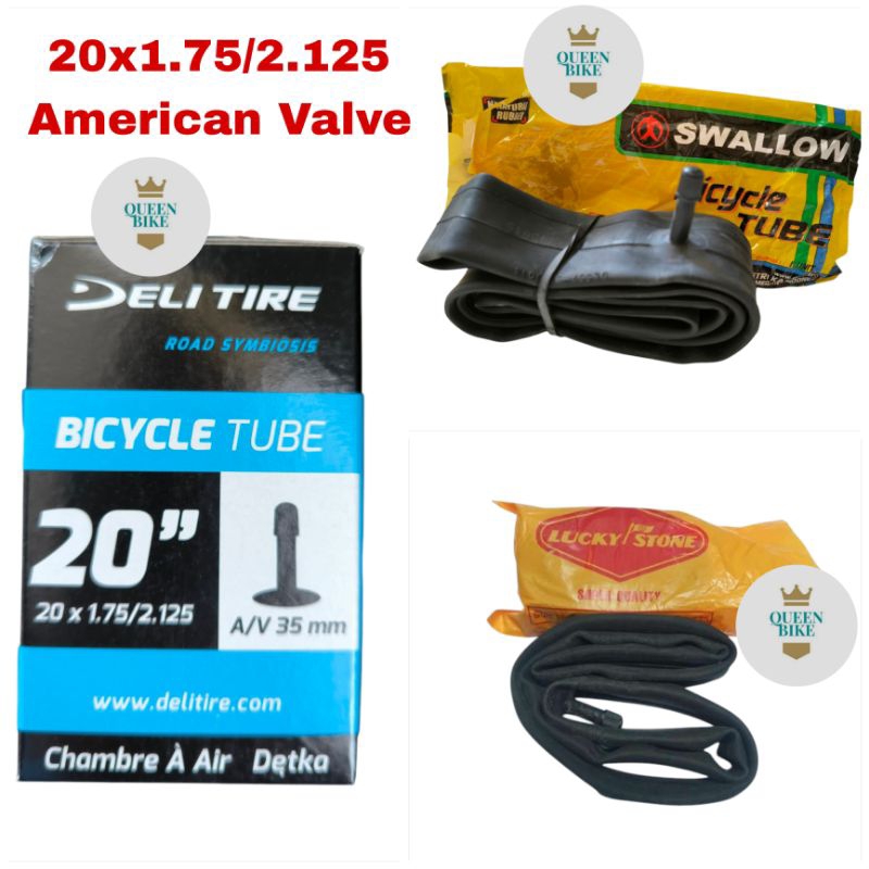 Jual Ban Dalam Sepeda 20X1.75/2.125 Bmx Mini Ctb Cop Motor American Valve Swallow / DELI TIRE ...