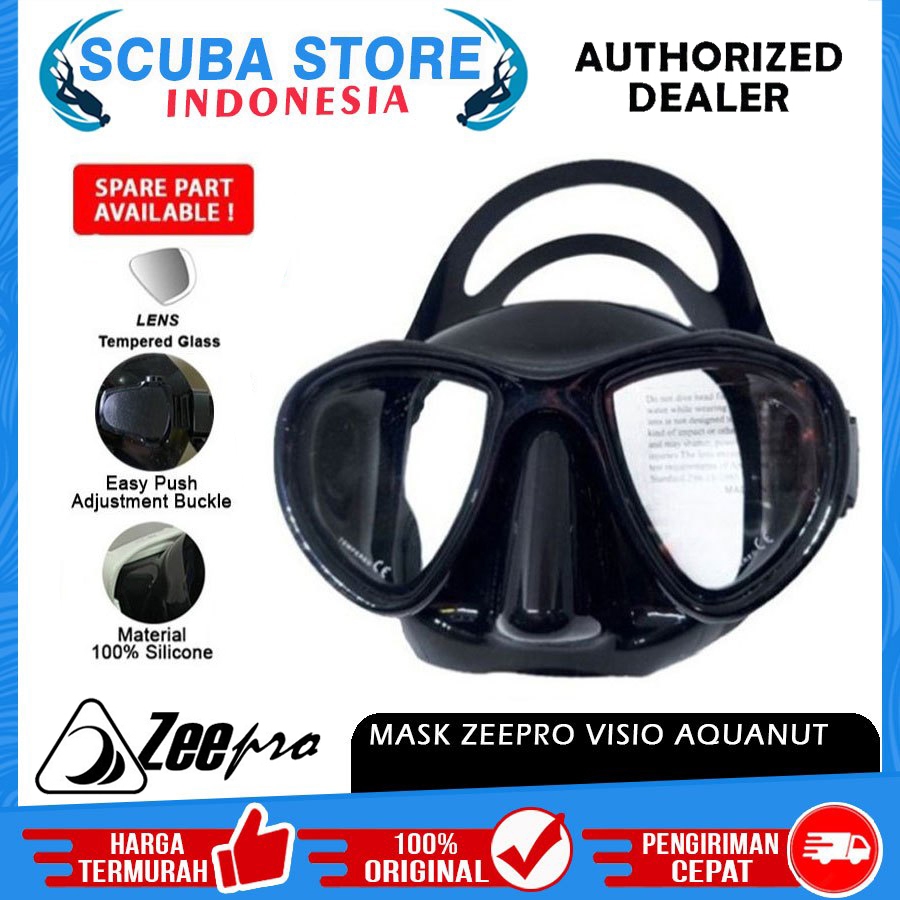 Jual Mask Low Volume Zeepro Visio Aquanut Masker Kacamata Selam Goggle ...