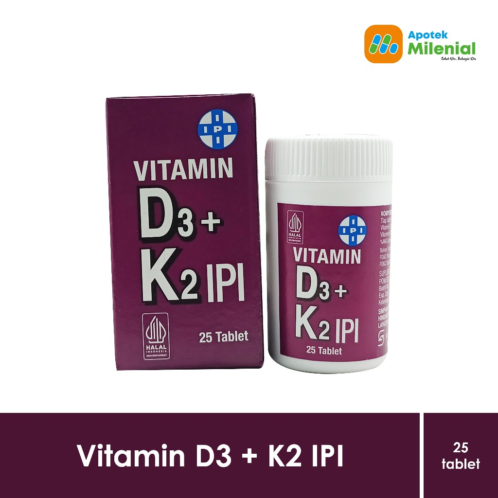 Jual IPI Vitamin D3 + K2 isi 25 Tablet | Shopee Indonesia