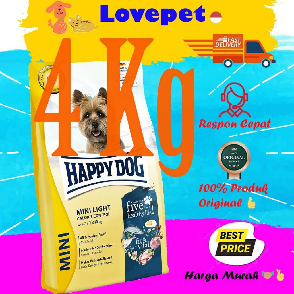 Jual Happy Dog Fit and Vital Mini Light Low Fat 4kg | Shopee Indonesia