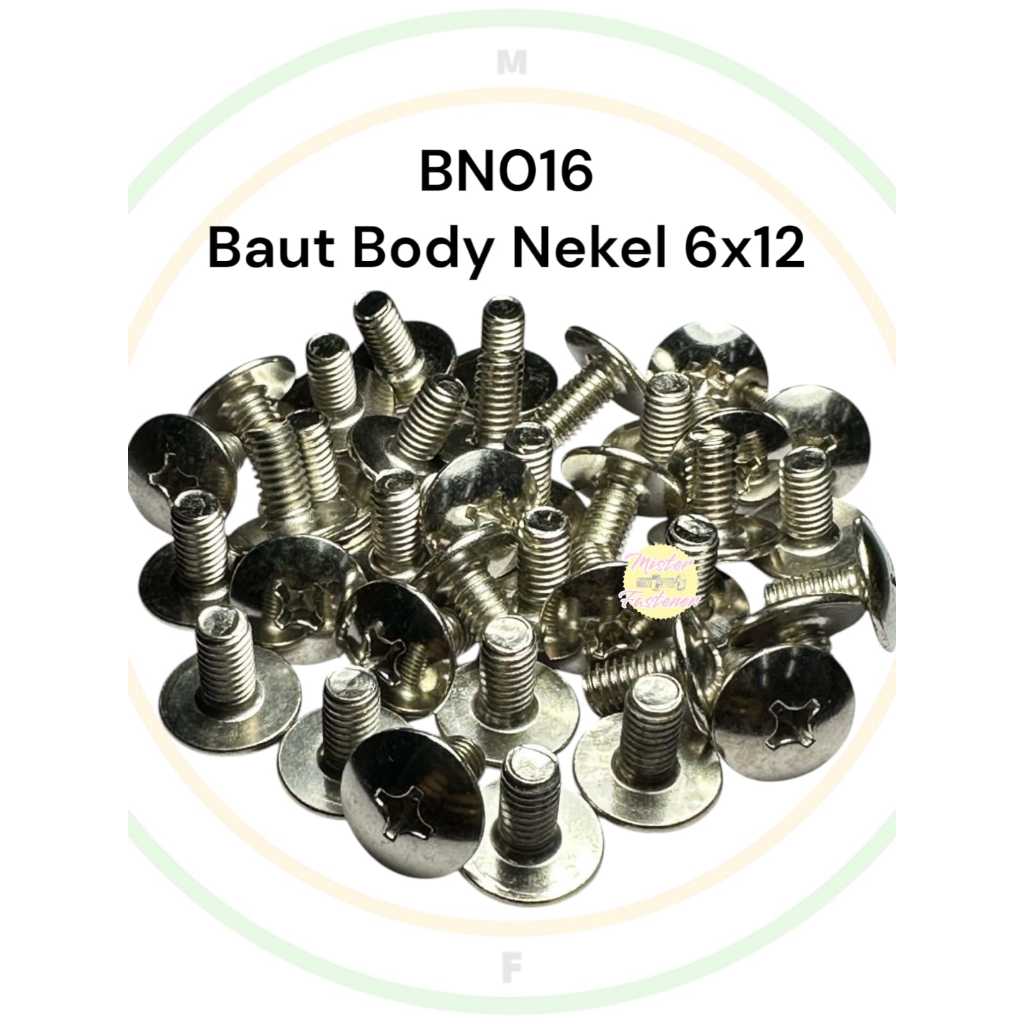 Jual 100 PCS Baut Cover Body M6x12 Nekel Nikel Baut Payung Honda Drat ...
