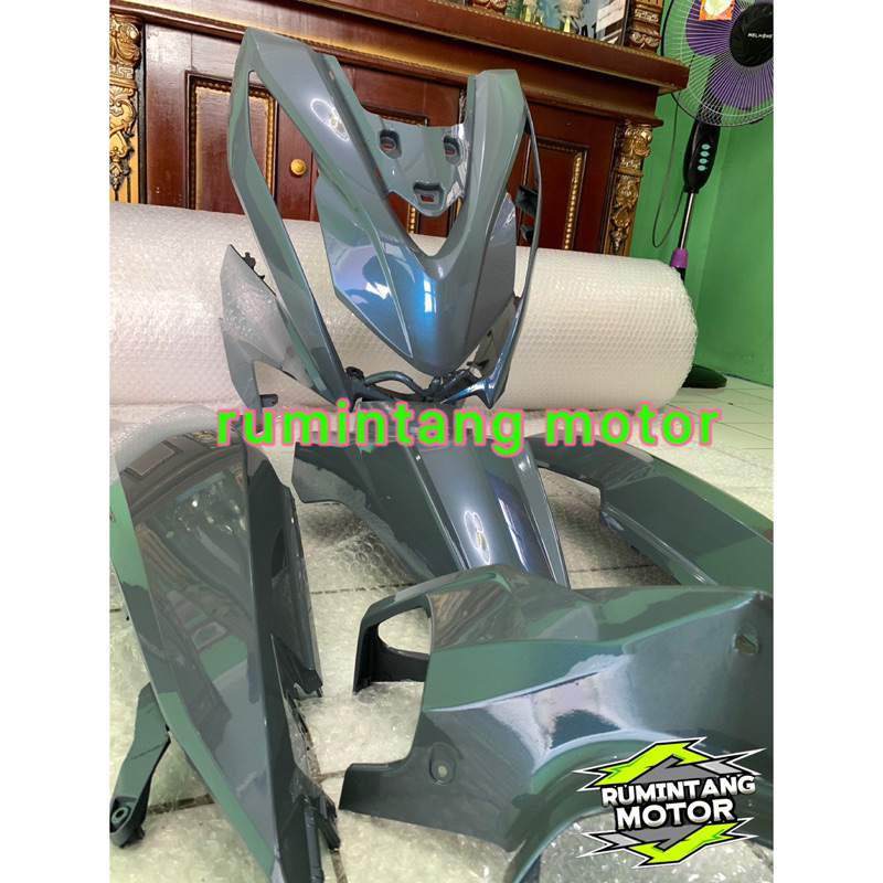 Jual honda beat deluxe 2020-2023 custom warna abu abu lembayung biru ...