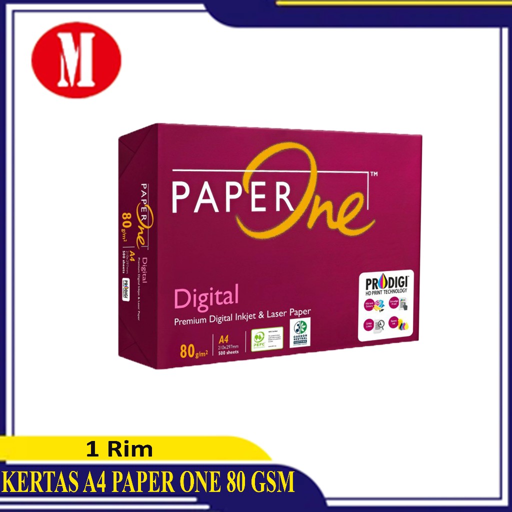 Jual KERTAS A4 PAPER ONE 80 GSM 1 RIM | Shopee Indonesia