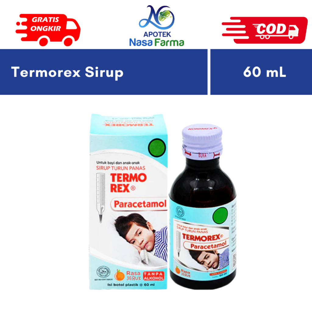 Jual Termorex Sirup @60 mL - Penurun Panas dan Pereda Nyeri Untuk Anak ...