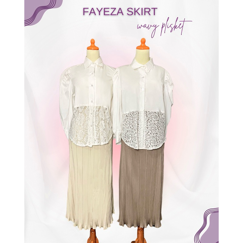 Jual FAYEZA SKIRT BY CATCHI | SKIRT PLISKET SOK SPAN PAKAIAN PEREMPUAN ...