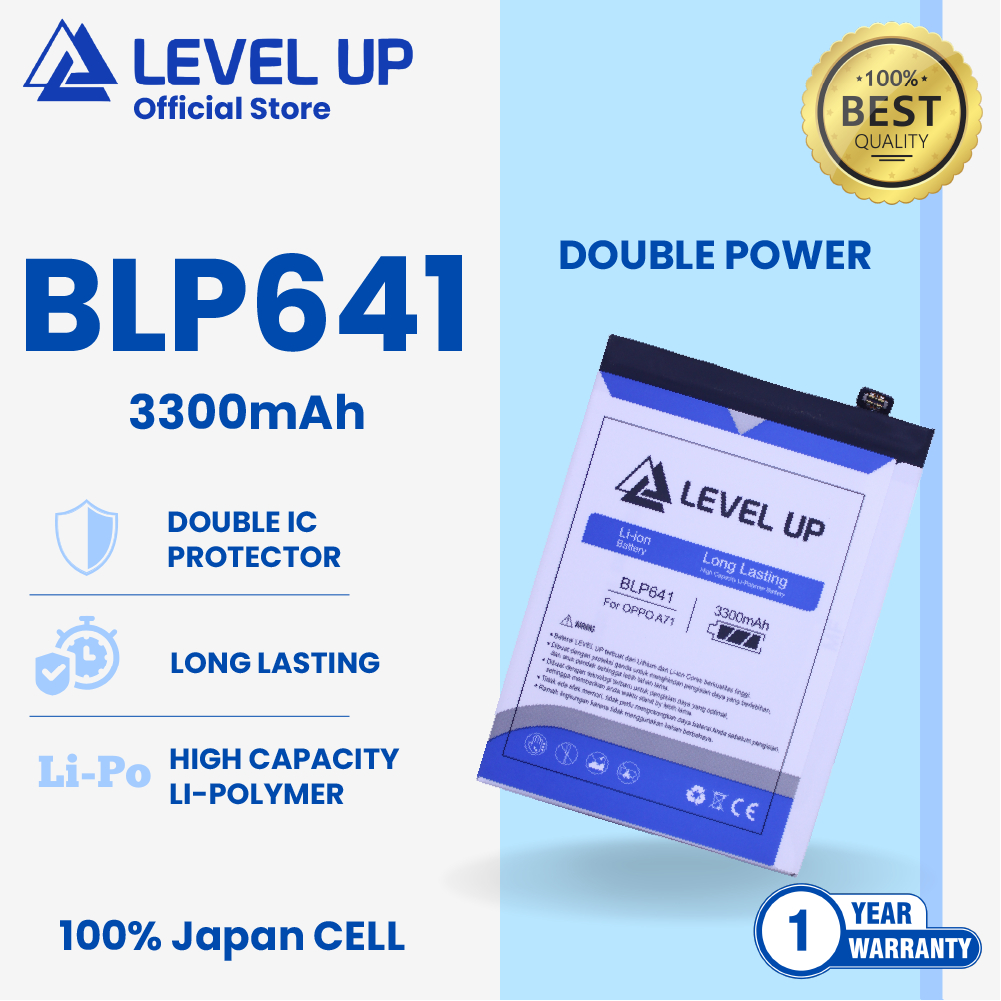 Jual LEVEL UP Baterai Oppo A71 BLP641 Double Power | Shopee Indonesia