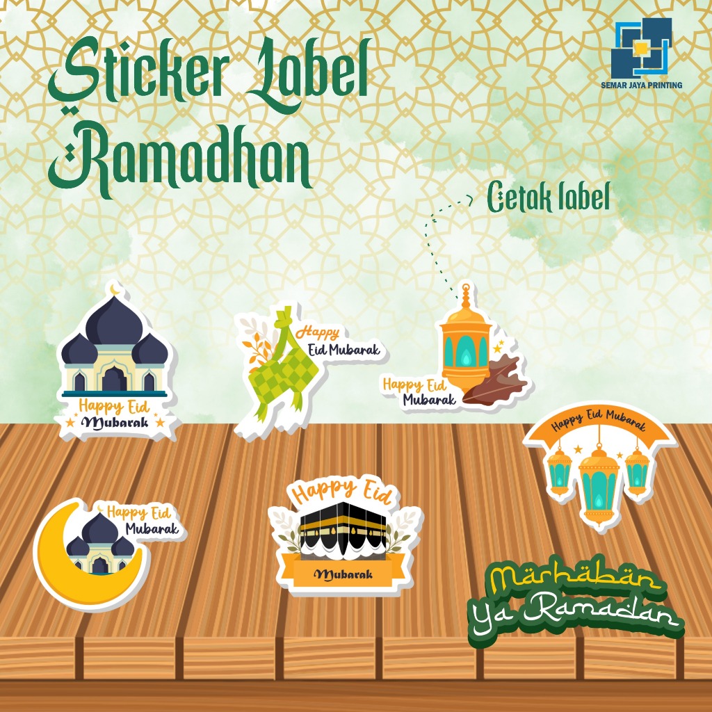 Jual STIKER TOPLES RAMADHAN / STIKER PUASA RAMADHAN / STICKER BULAT ...
