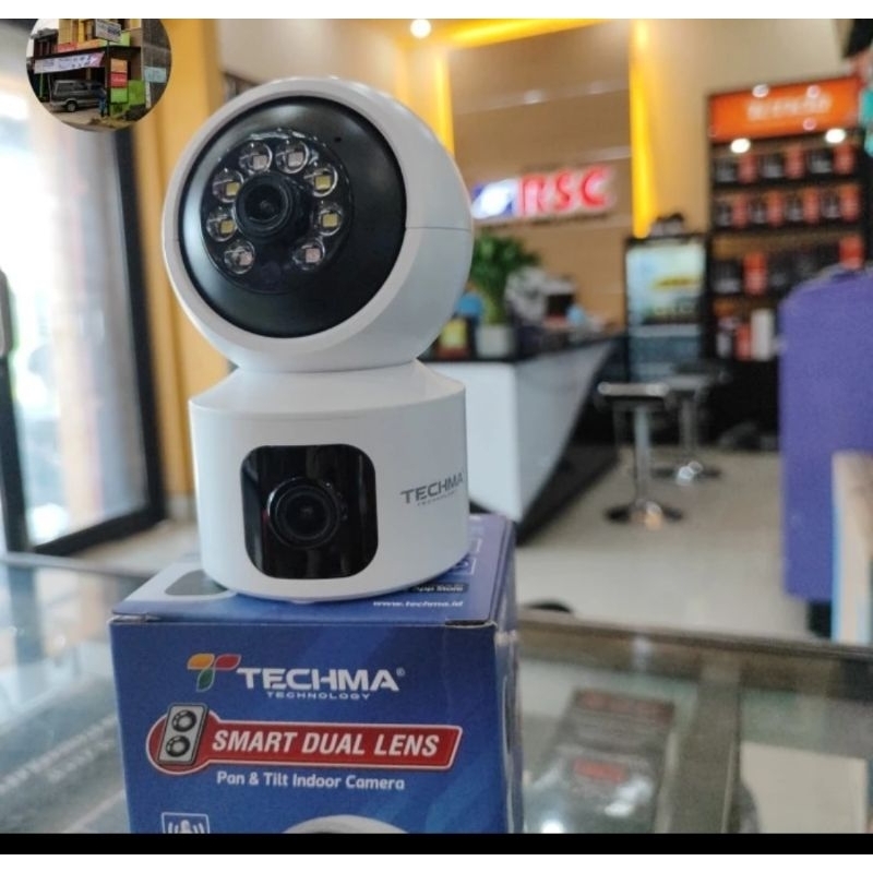 Jual CCTV IP CAM TECHMA TCM-900 DUAL LENS USB ADAPTOR 2MP | Shopee ...
