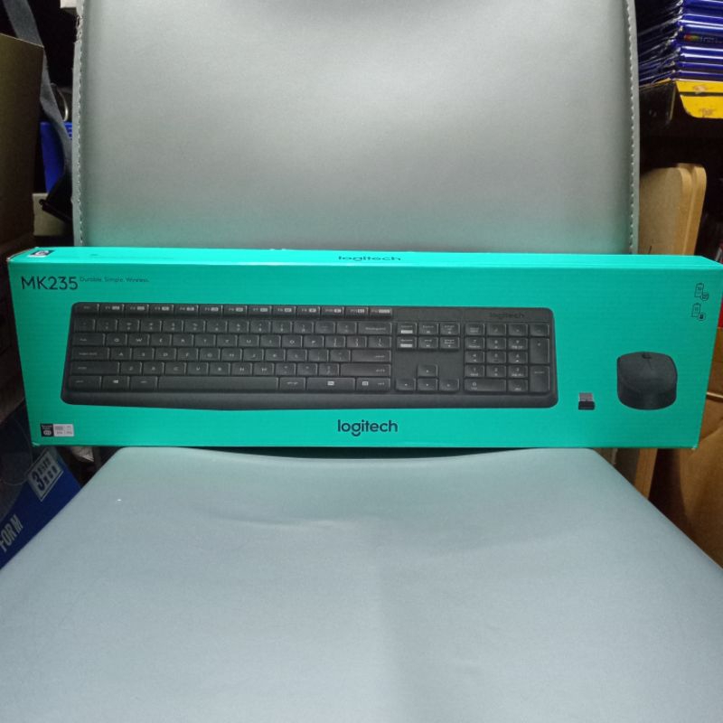 Jual Paket Keyboard Mouse Wireless Logitech MK235 MK-235 Combo with ...