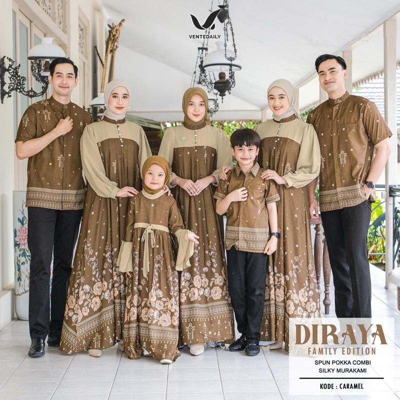 Jual Diraya Family Set by Vente Daily - sarimbit couple seragam lebaran eid raya series 2025 ...