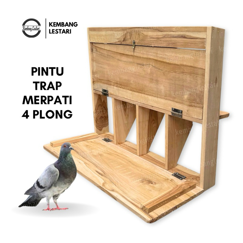 Jual Pintu Trap Merpati Pos 4 Plong Kayu Jati Asli | Shopee Indonesia