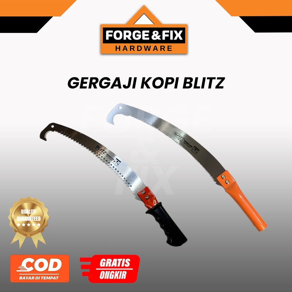 Jual BLITZ Gergaji Kopi Potong Ranting Dahan Pohon Tinggi Lengkung Pruning Saw 15 Inch | Shopee ...