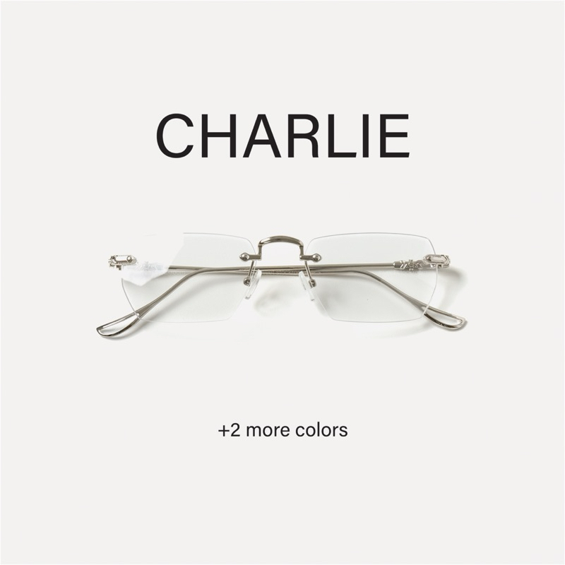 Jual Sweet Stockroom | "CHARLIE" (Frame Kacamata Anti Radiasi Bluelight Bentuk Frame RiLess ...