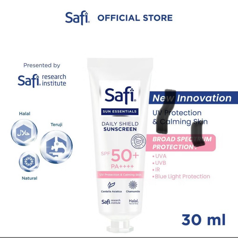 Jual Safi Sun Essentials Daily Shield Sunscreen SPF 50+ PA ++++ 30 ml ...