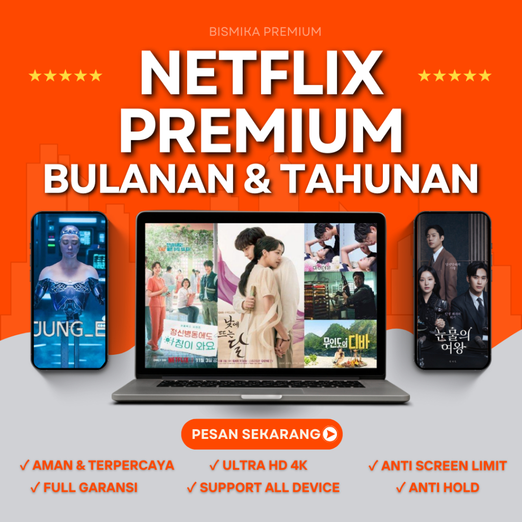 Jual NETFLIXXX PREMIUM 4K ULTRAHD 3 BULAN FULL GARANSII | Shopee Indonesia