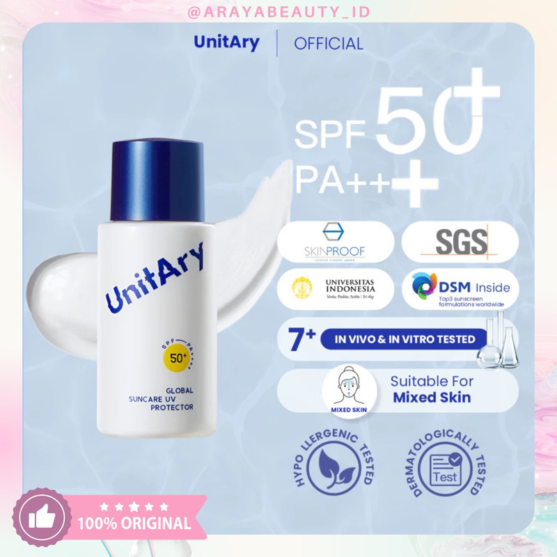 Jual UNITARY Sunscreen SPF 50+ PA++++ 50ML for Mixed Skin Non Acne ...