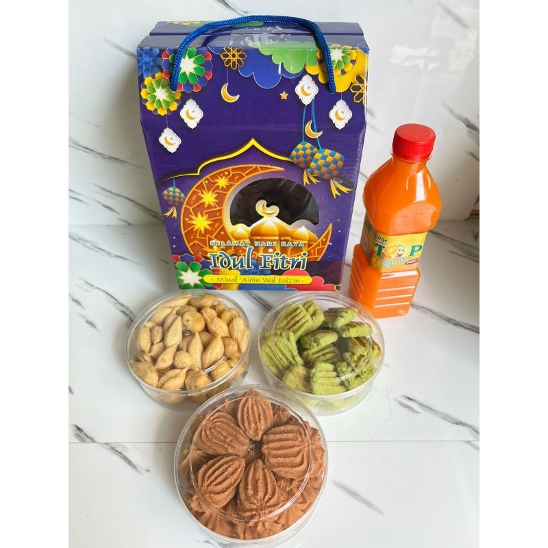 Jual Paket Kue Lebaran Ekonomis isi 3 kue + Sirup 250ml Merek Yess ...