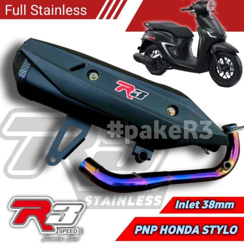 Jual Knalpot Honda Stylo 160 Original R3 Speed GT2 Dop | Shopee Indonesia