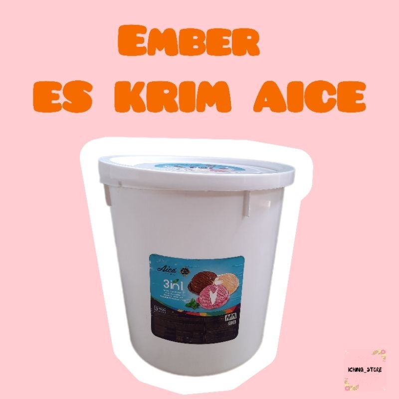 Jual Ember es krim aice | ember warna putih | ember 8 liter | ember ...