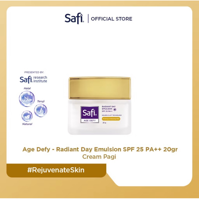 Jual Safi Age Defy Anti Aging Radiant Day Emulsion Cream SPF25 PA++ ...