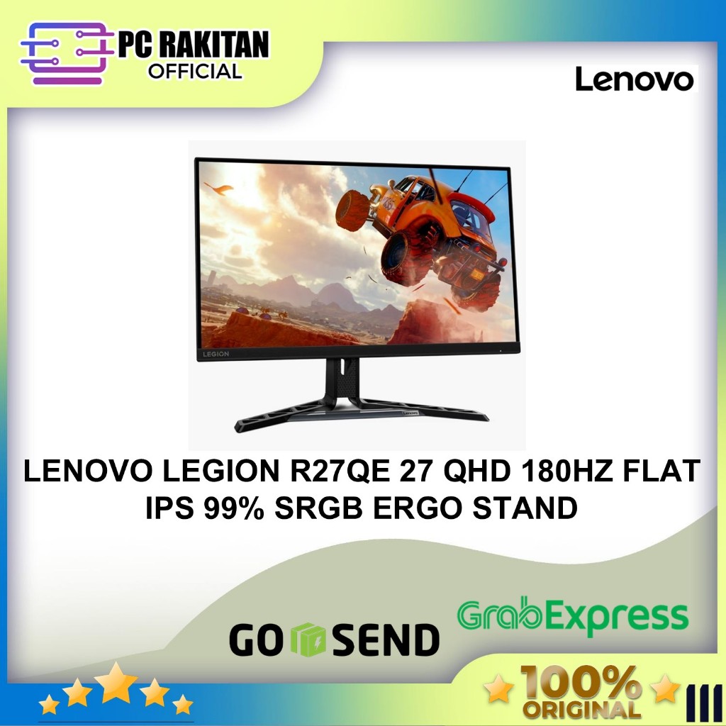 Jual LENOVO LEGION GAMING MONITOR 27 INCH R27QE IPS QHD 2K 1440P 0.5MS ...