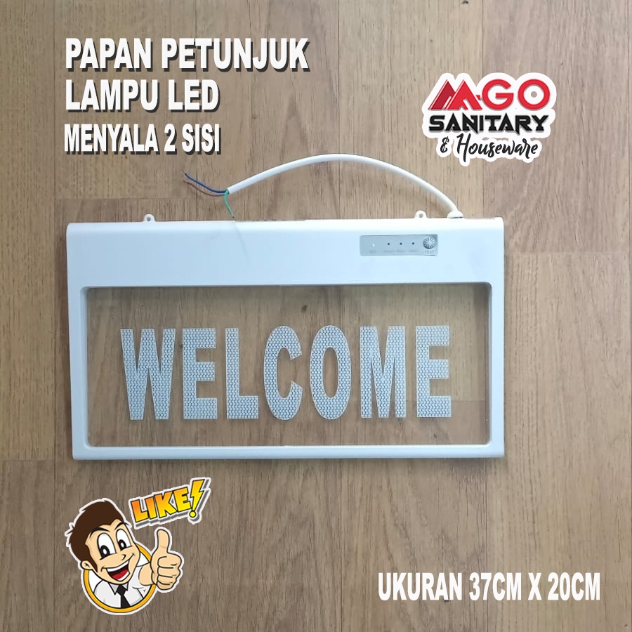 Jual LAMPU PETUNJUK LED/LAMPU EXIT/KELUAR LED/LAMPU WELCOME LED | Shopee Indonesia
