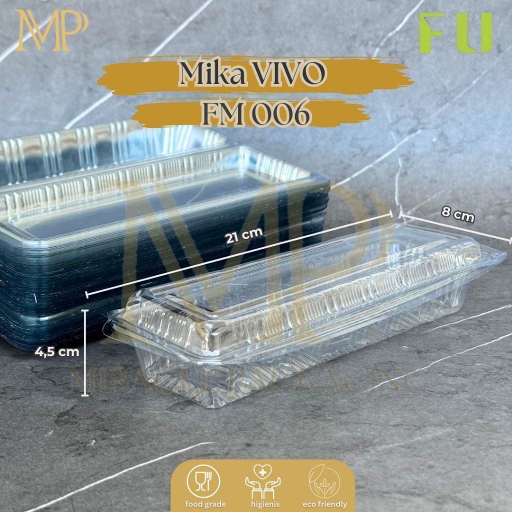 Jual Mika VIVO FM006 / Mika Sosis Kue Roti / Mika Plastik Tebal / Tray ...