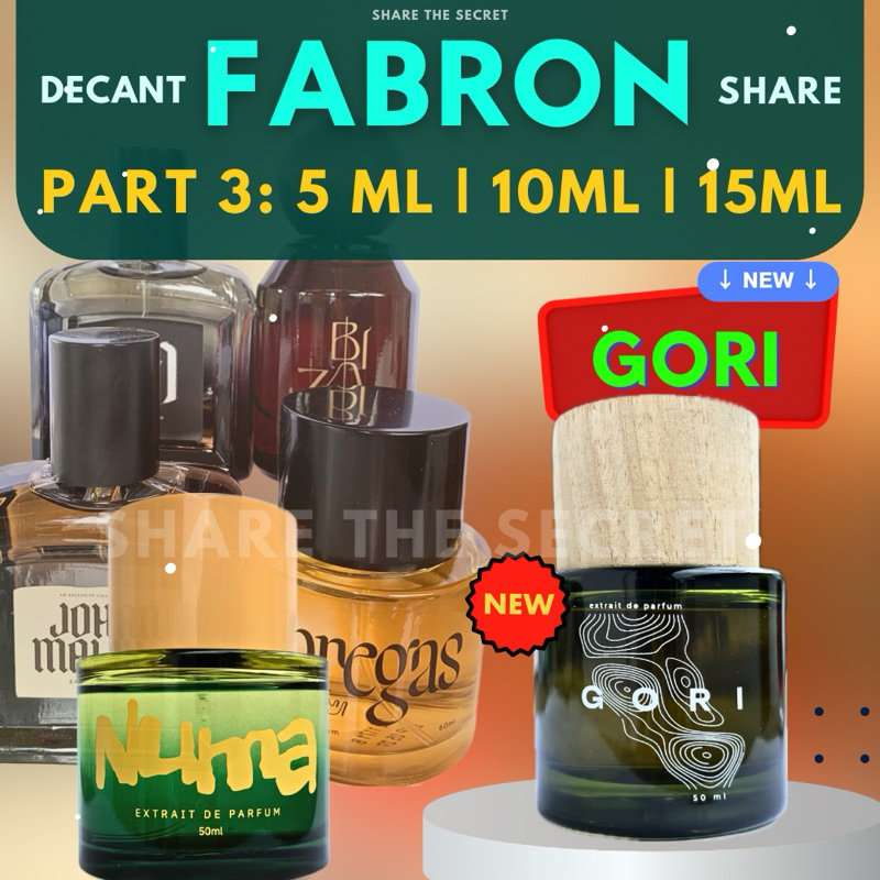 Jual FREE GIFT! DECANT SHARE BYFRAGS 5ml 10ml 15ml Parfum Gori Numa ...