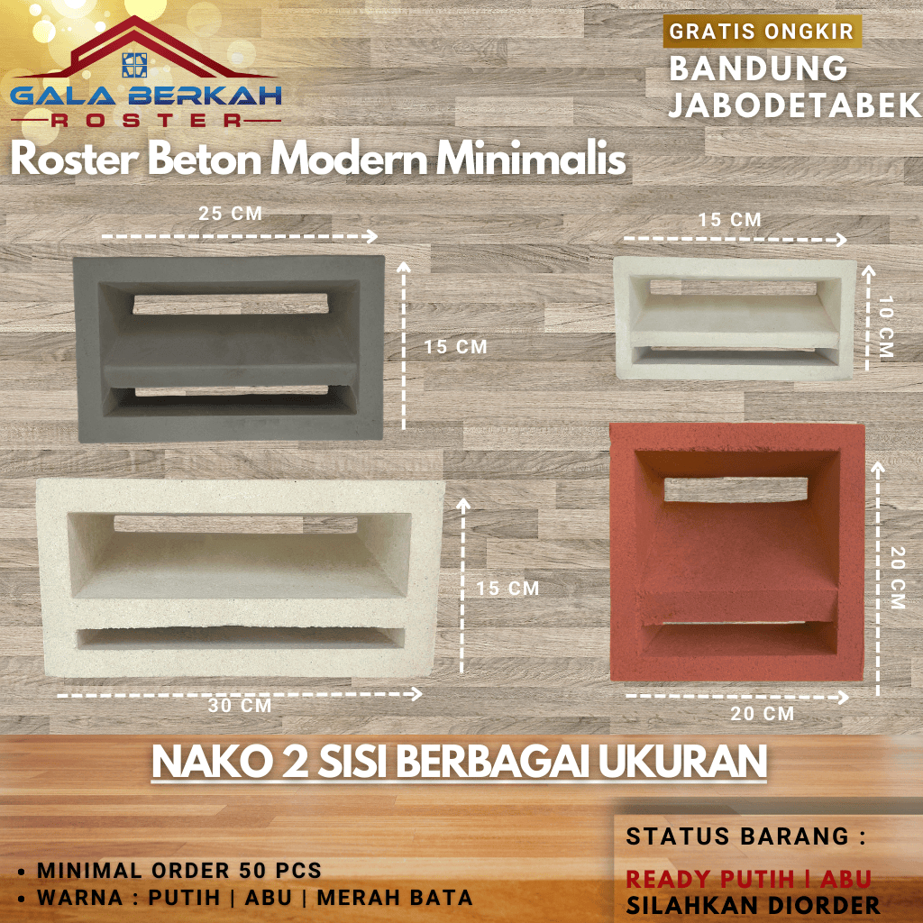 Jual ROSTER BETON MINIMALIS, Loster Beton Minimalis, Lubang Angin ...