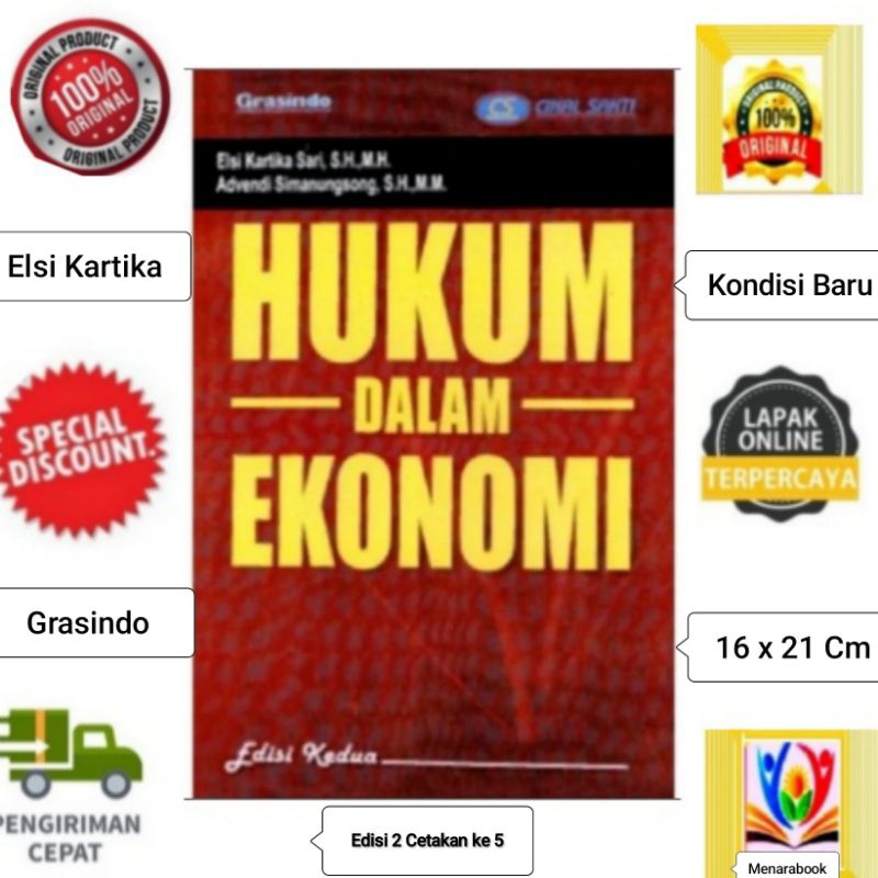 Jual (Original). Hukum Dalam Ekonomi Ed 2 - Elsi Kartika Sari | Shopee Indonesia