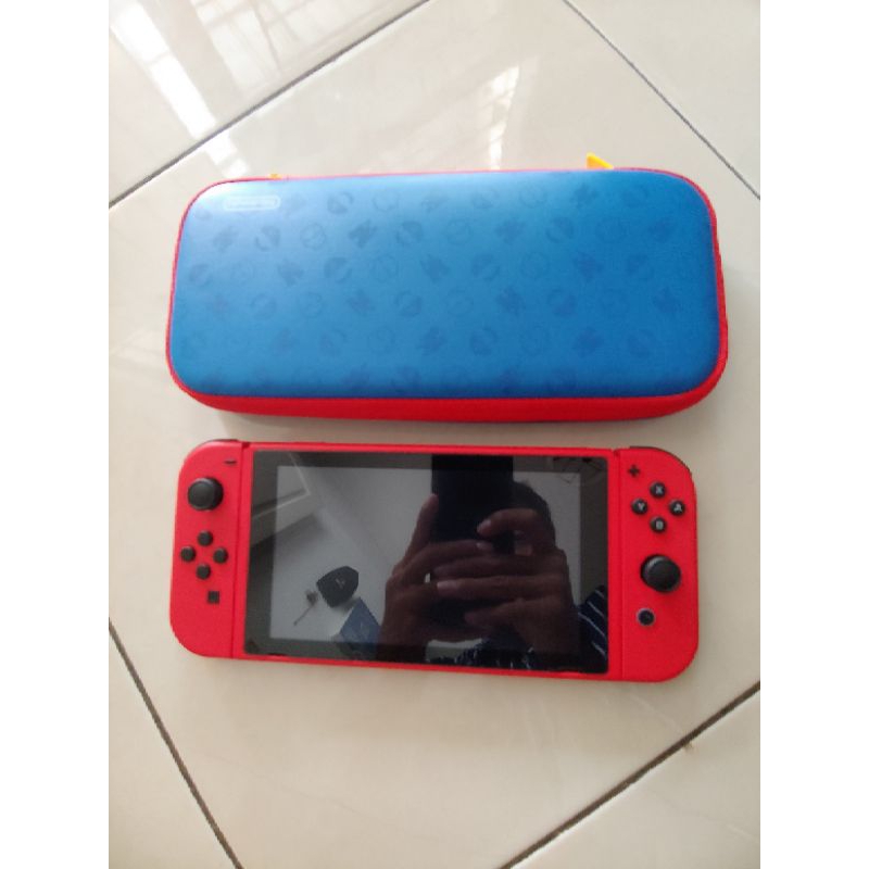 Jual Nintendo Switch V2 Mario Red Blue | Shopee Indonesia