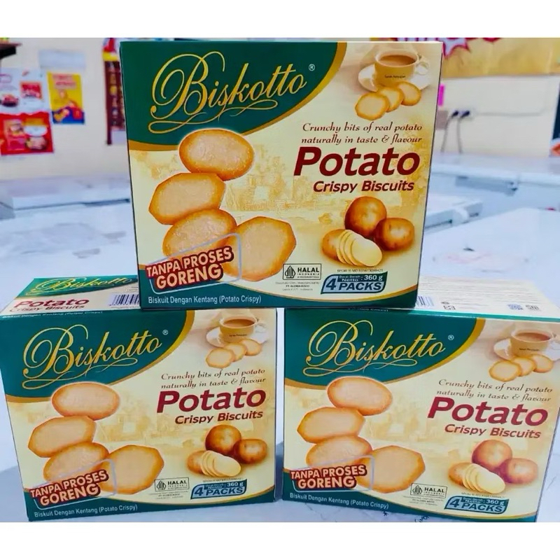 Jual BISKOTTO POTATO CRISPY BISCUITS 360 gram | Shopee Indonesia