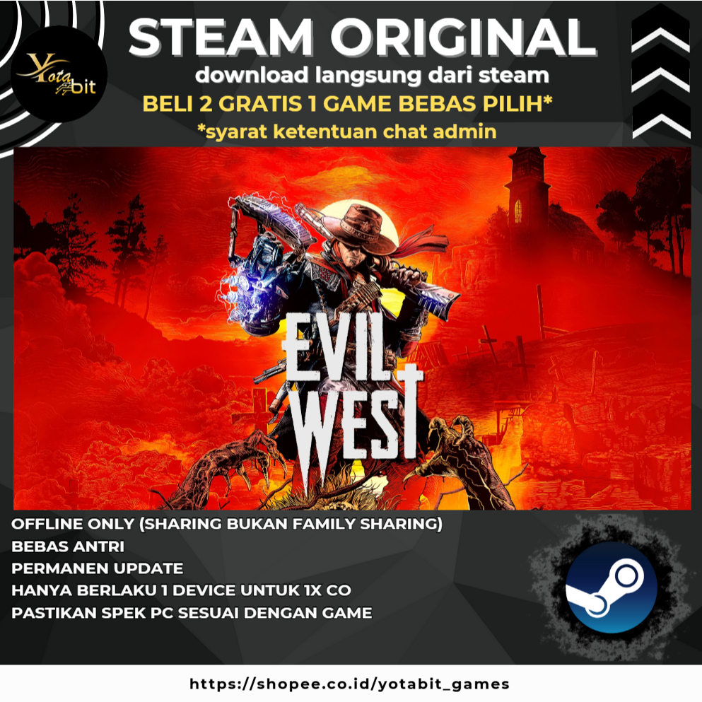 Jual Evil West PC Sharing Original Offline | Shopee Indonesia