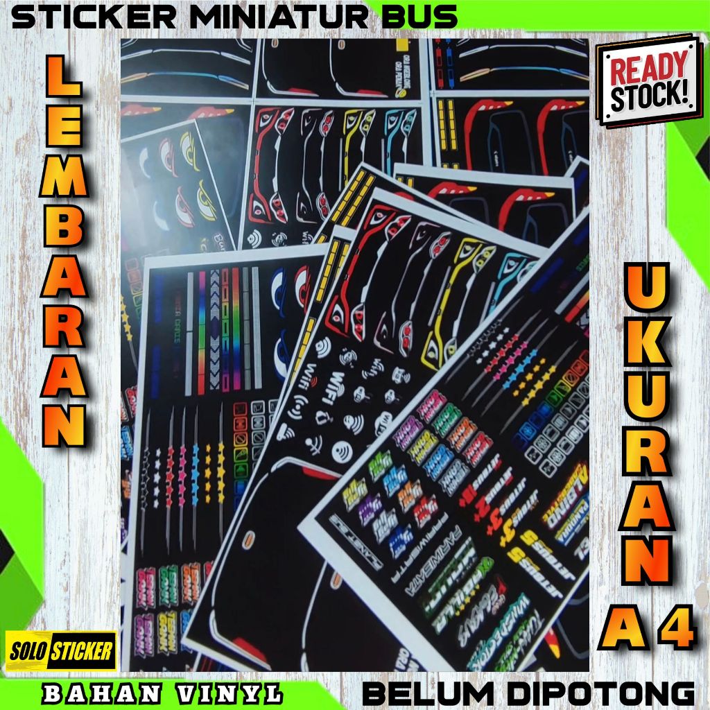 Jual Stiker Miniatur Bahan Vinyl Lampu Bus Jetbus 3 Jetbus 5 | Shopee ...