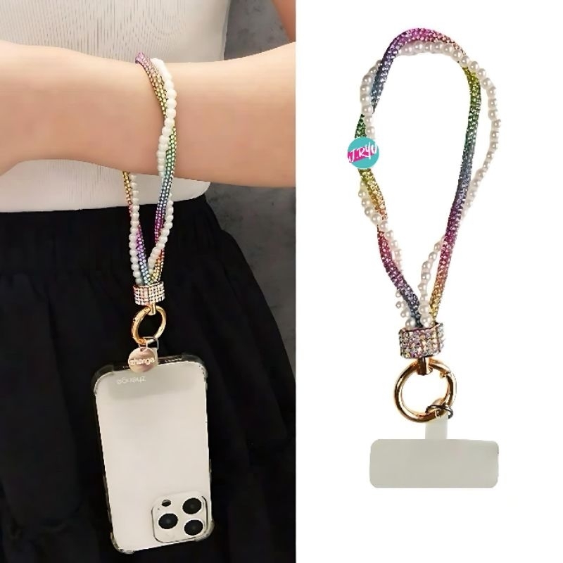 Jual JRYU NEW LUXURY DIAMOND PHONE STRAP Tali Gantungan Hp Lanyard ...
