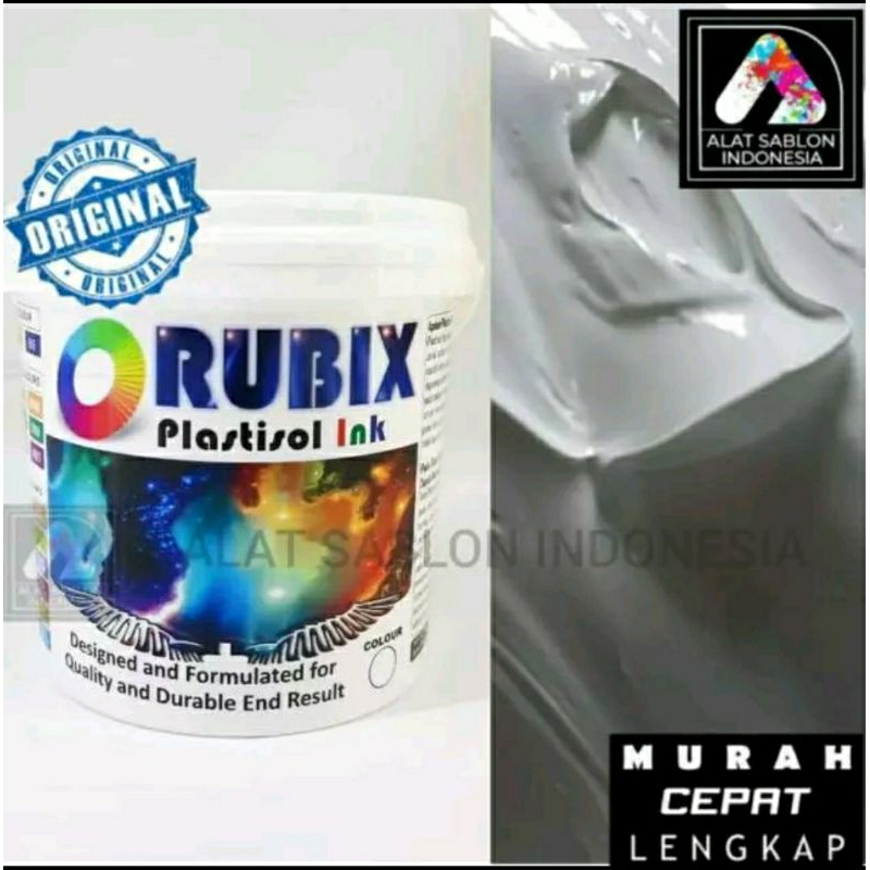 Jual TINTA SABLON PLASTISOL RUBIX SOFT WHITE 5 KG | Shopee Indonesia